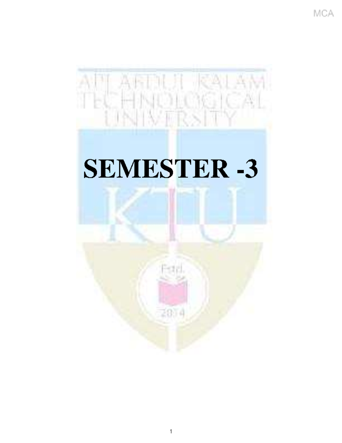 MCA S3 S4 - Hahahsh - CODE COURSE NAME CATEGORY L T P CREDIT 20MCA DATA ...