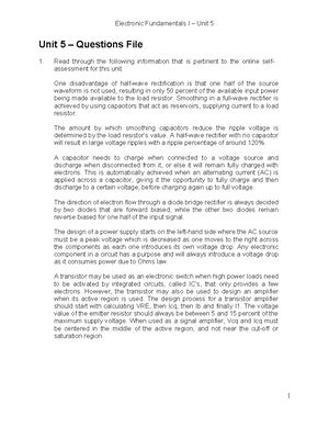 Unit2 Question File Memo - Unit 2 – Question File 1 Fill in the missing ...