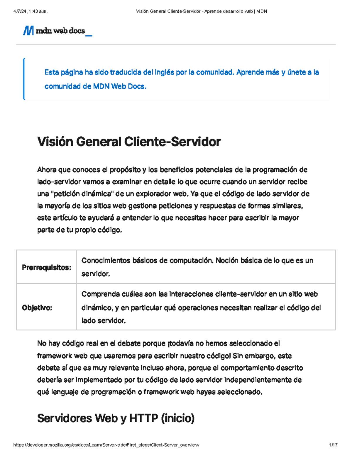 Visión General Cliente Servidor Aprende Desarrollo Web Mdn Visión General Cliente Servidor 