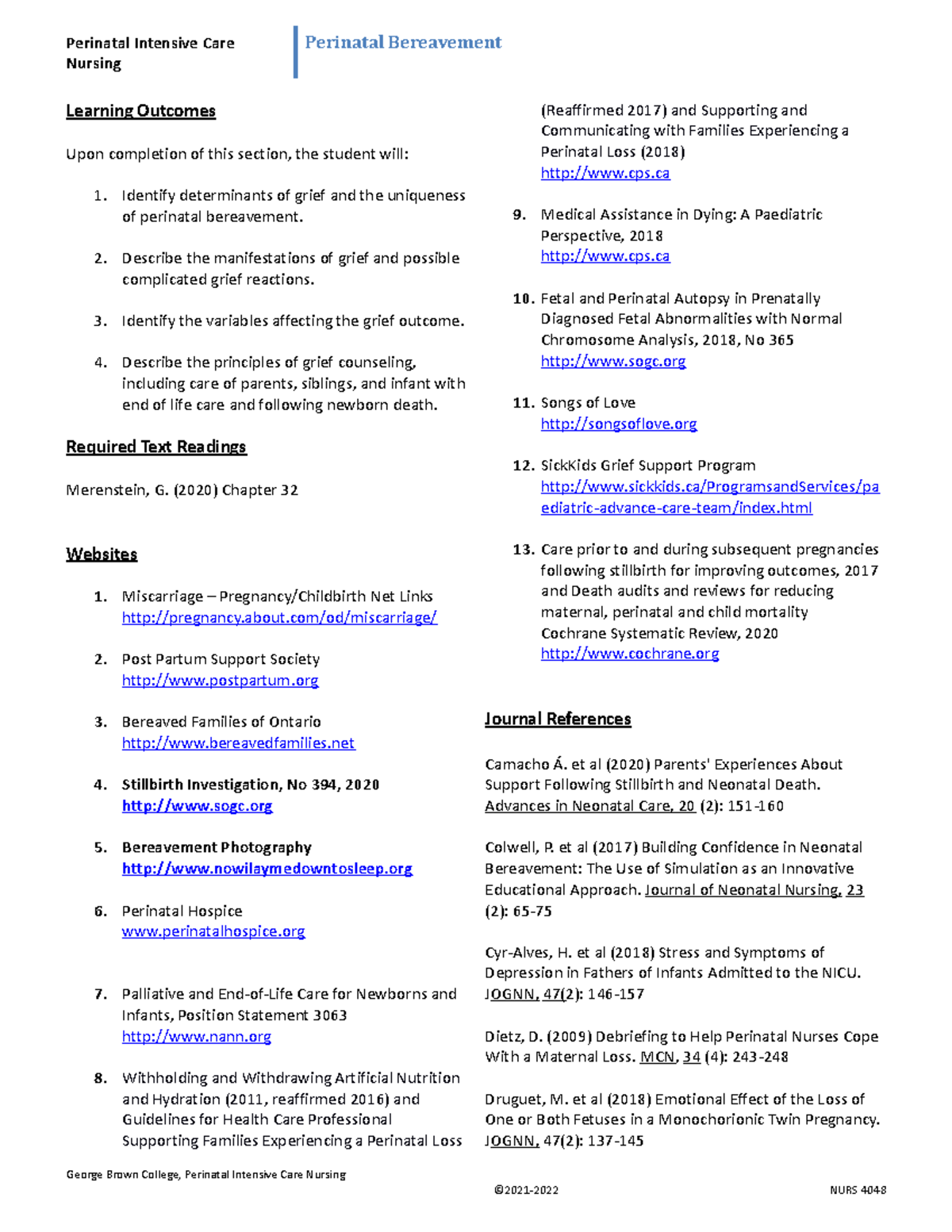 Perinatal Bereavement - Describe the manifestations of grief and ...