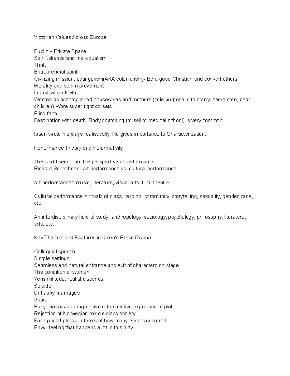 ENG 2850 Module 7 Lecture Notes - Victorian Values Across Europe ...