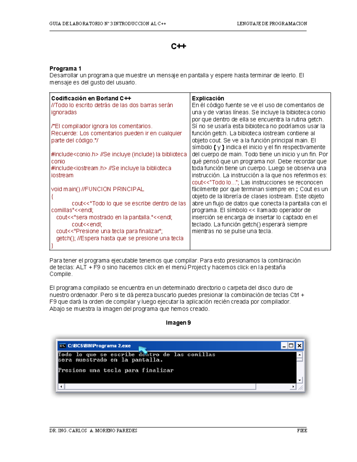 Programacion - LAB 3 practicas de laboratorio, ejercicios de desarrollo ...