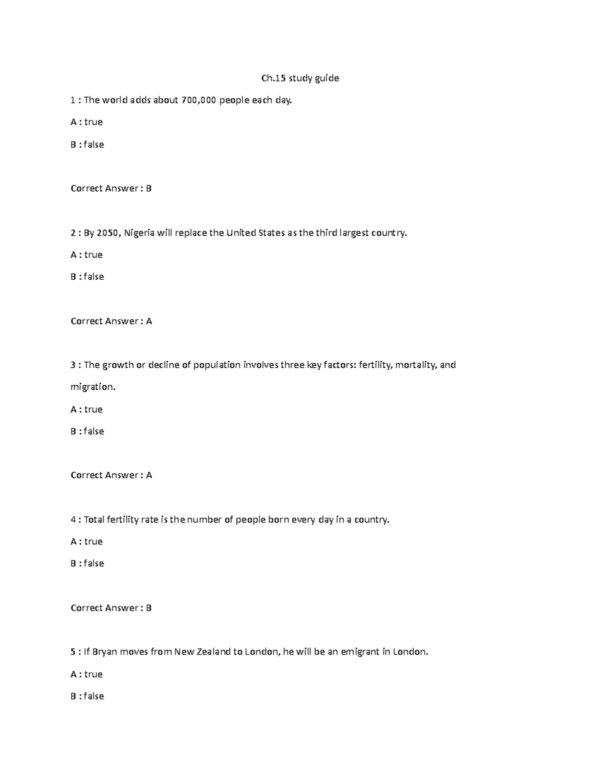 Ch.15 study guide - SOC201 - Jersey College - Studocu