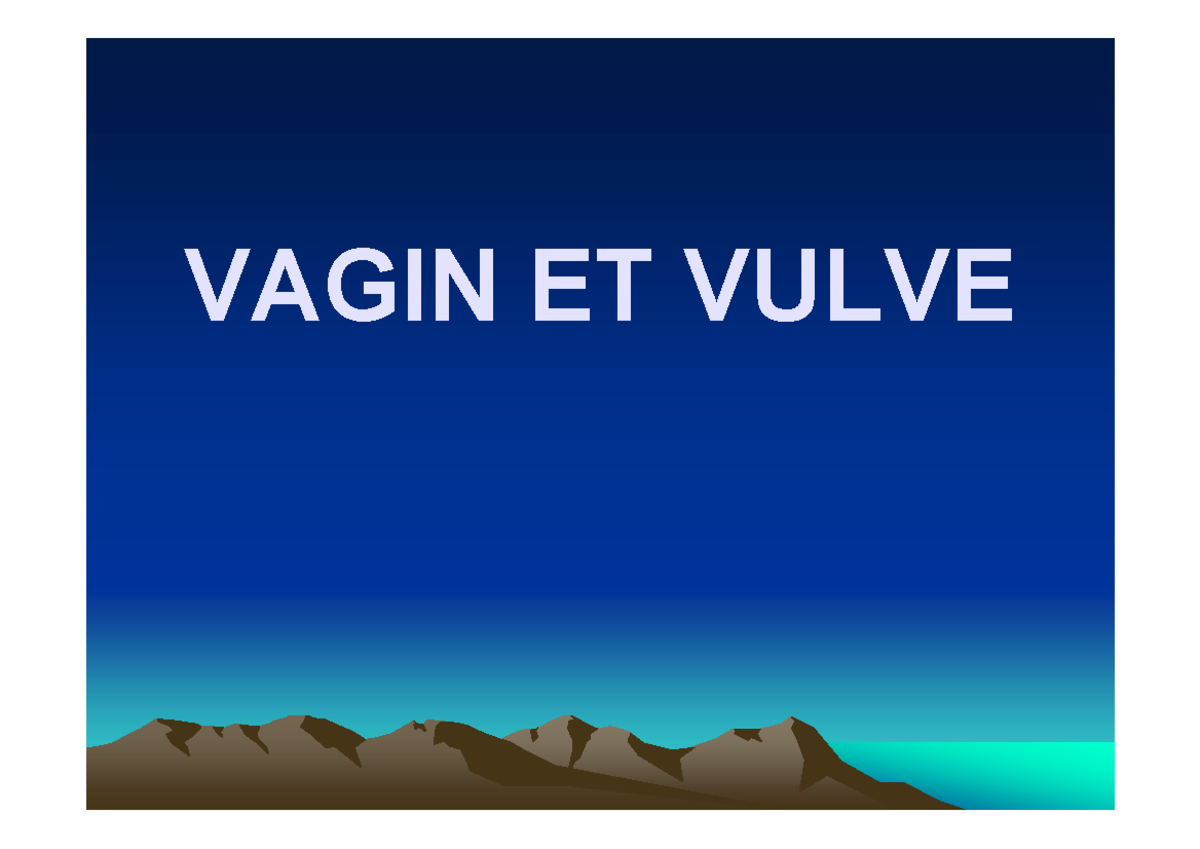 Anatomie 2an-vagin vulve - VAGIN ET VULVEVAGIN ET VULVE PLAN DPLAN D ...