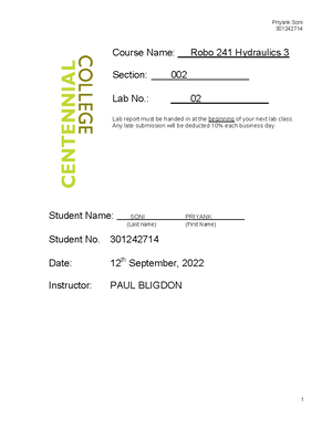 Lab 2 - lab 2 lab report - Lab 2 - Power Pack Abstract: This lab ...