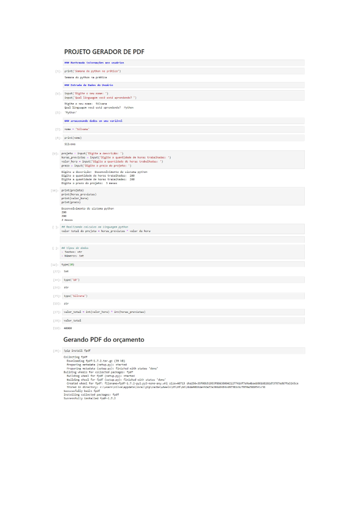 Gerador de pdf em Python - Sistemas de Computação e de Informaçã - Studocu