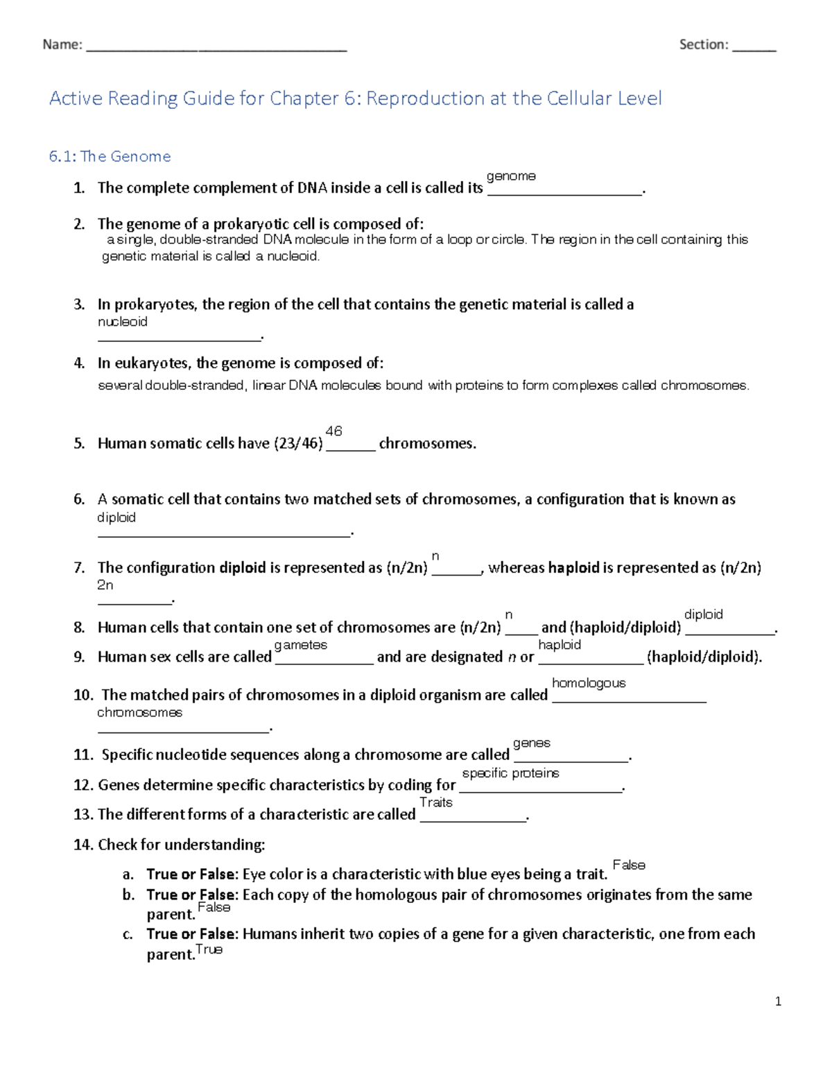 Chapter 6 ARG(1)-3 - N/A - Active Reading Guide for Chapter 6: Reproduction at the Cellular ...