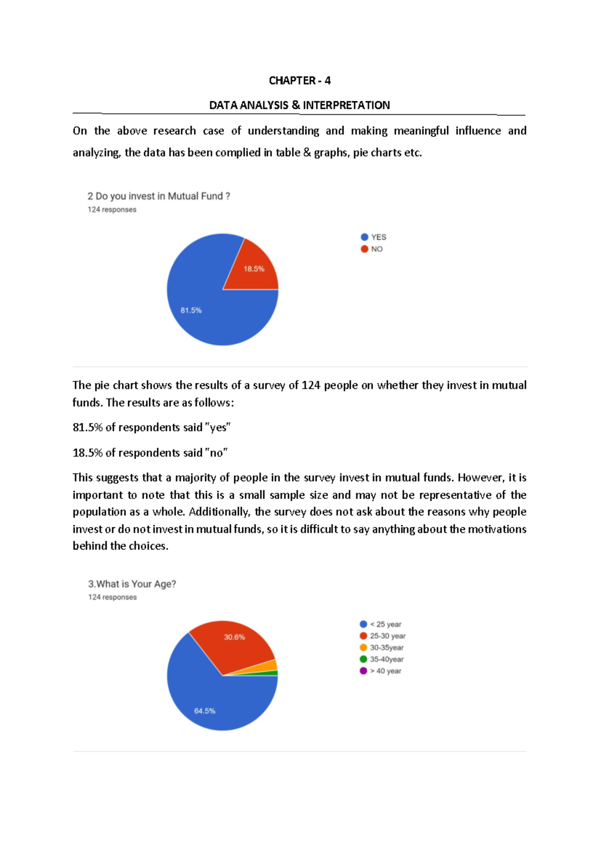 Chapter 4 - ATA ANALYSIS & INTERPRETATION - CHAPTER - 4 DATA ANALYSIS ...