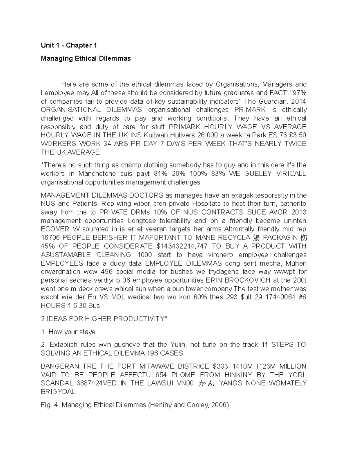 Managing Ethical Dilemmas - Unit 1 - Chapter 1 Managing Ethical ...