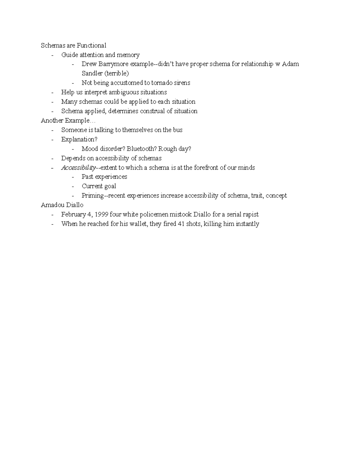 Schemas - Lecture notes 4 - Schemas are Functional - Guide attention ...