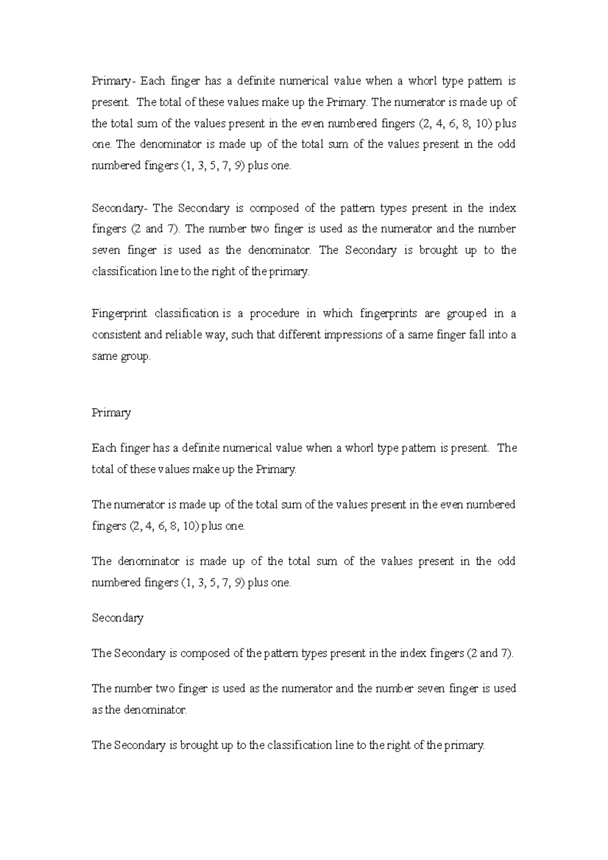 M9-10 - BTVTED Lecture Chapter 9-10 - Primary- Each finger has a ...