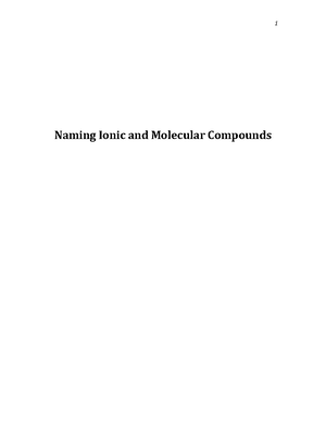 Naming Ionic and Molecular Compounds - Match each term with the best ...