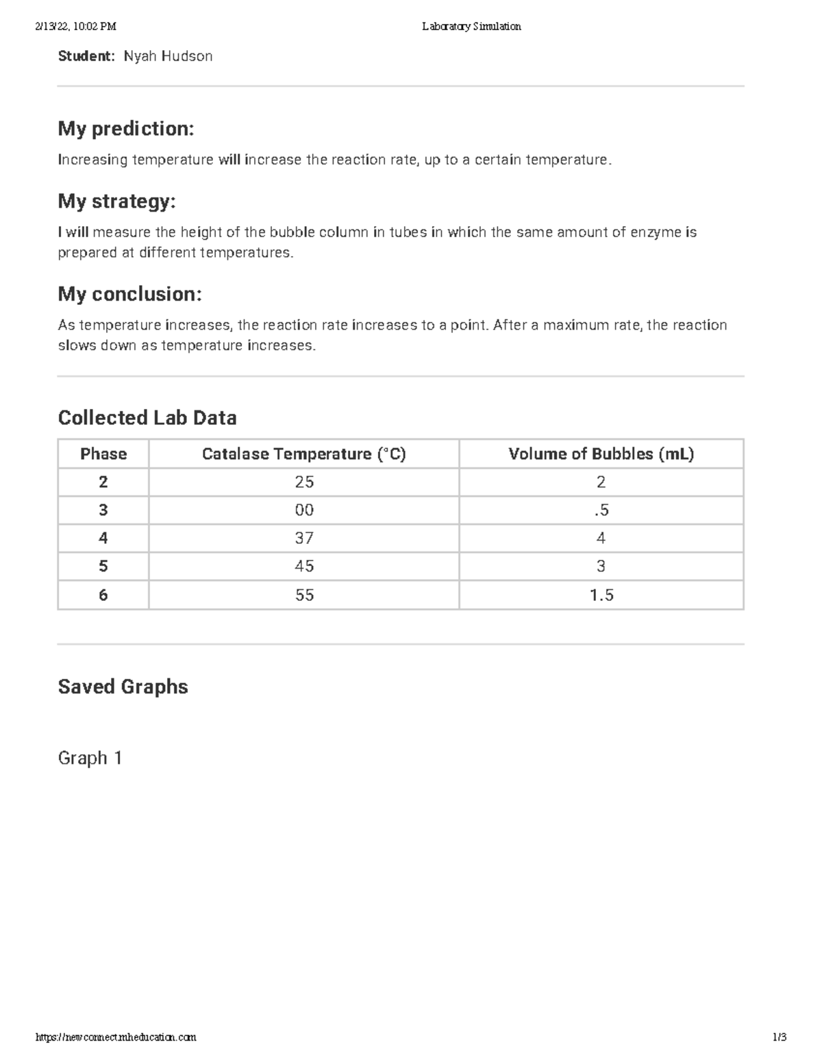 How Enzymes Work - Effect of Temperature - 2/13/22, 10:02 PM Laboratory ...