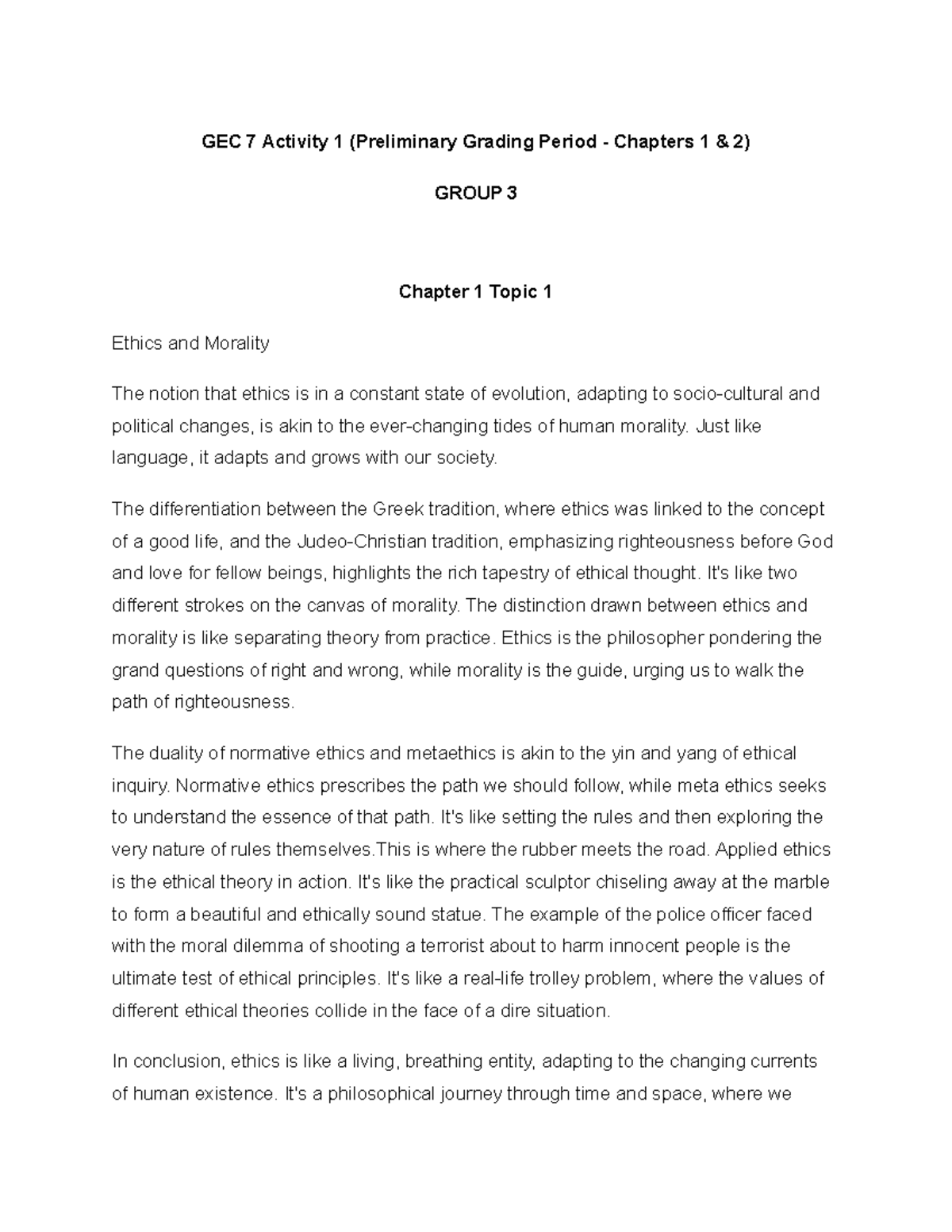 Group 3 - Transcript - GEC 7 Activity 1 (Preliminary Grading Period ...