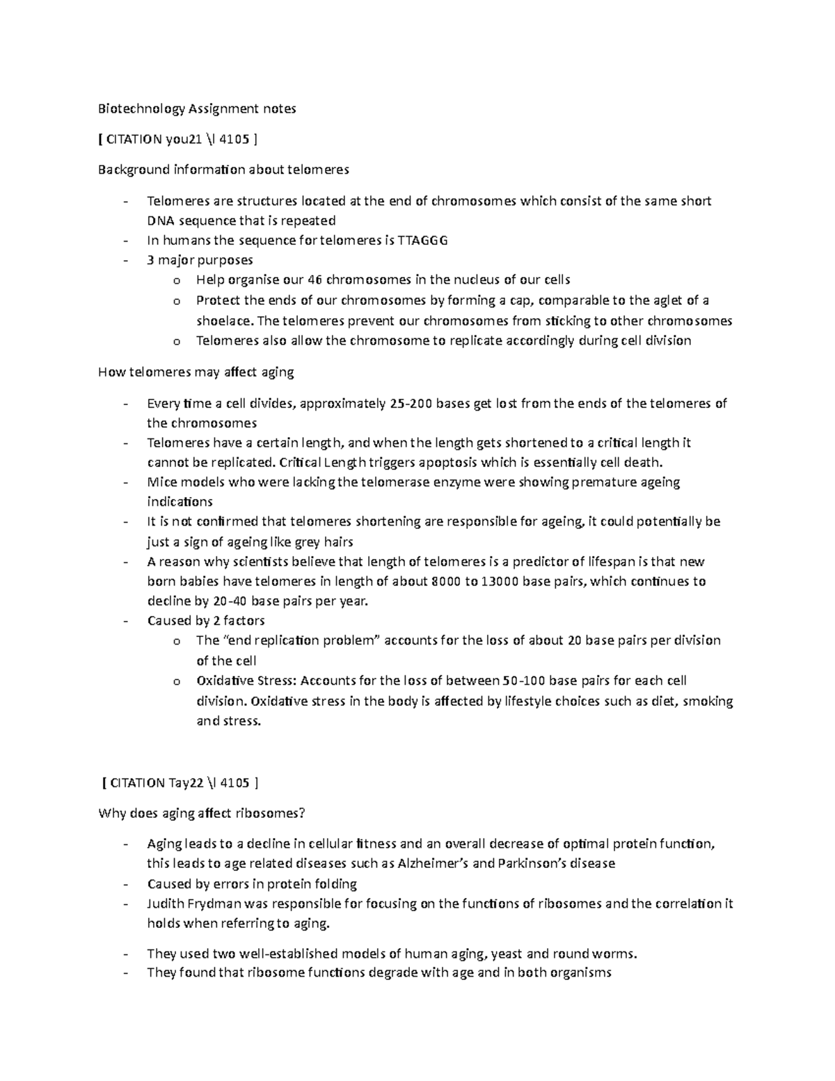 Biotechnology Notes - this is a bio lab - Biotechnology Assignment ...