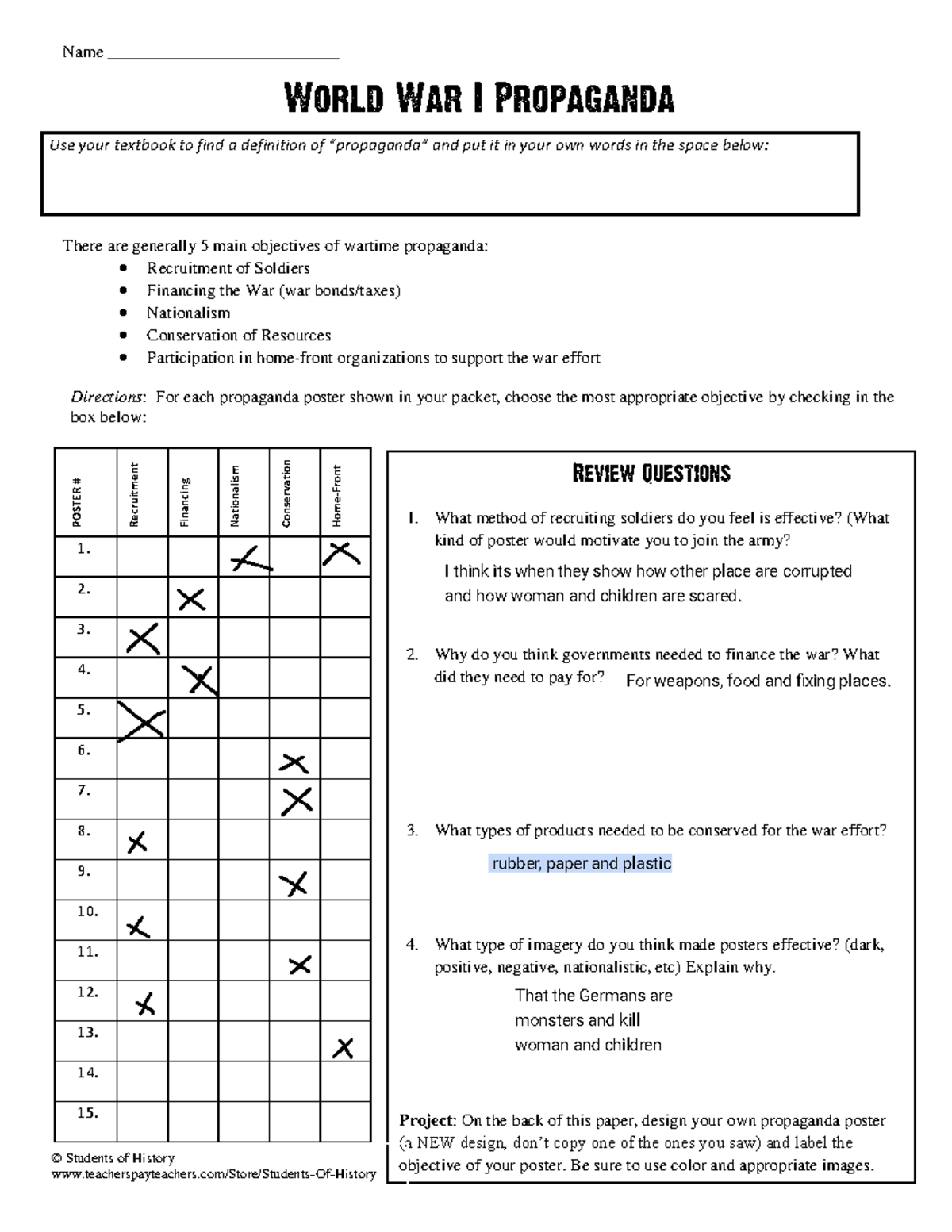 Alhareth Almulaiki - 02 - WWI Propaganda Analysis - Name ...