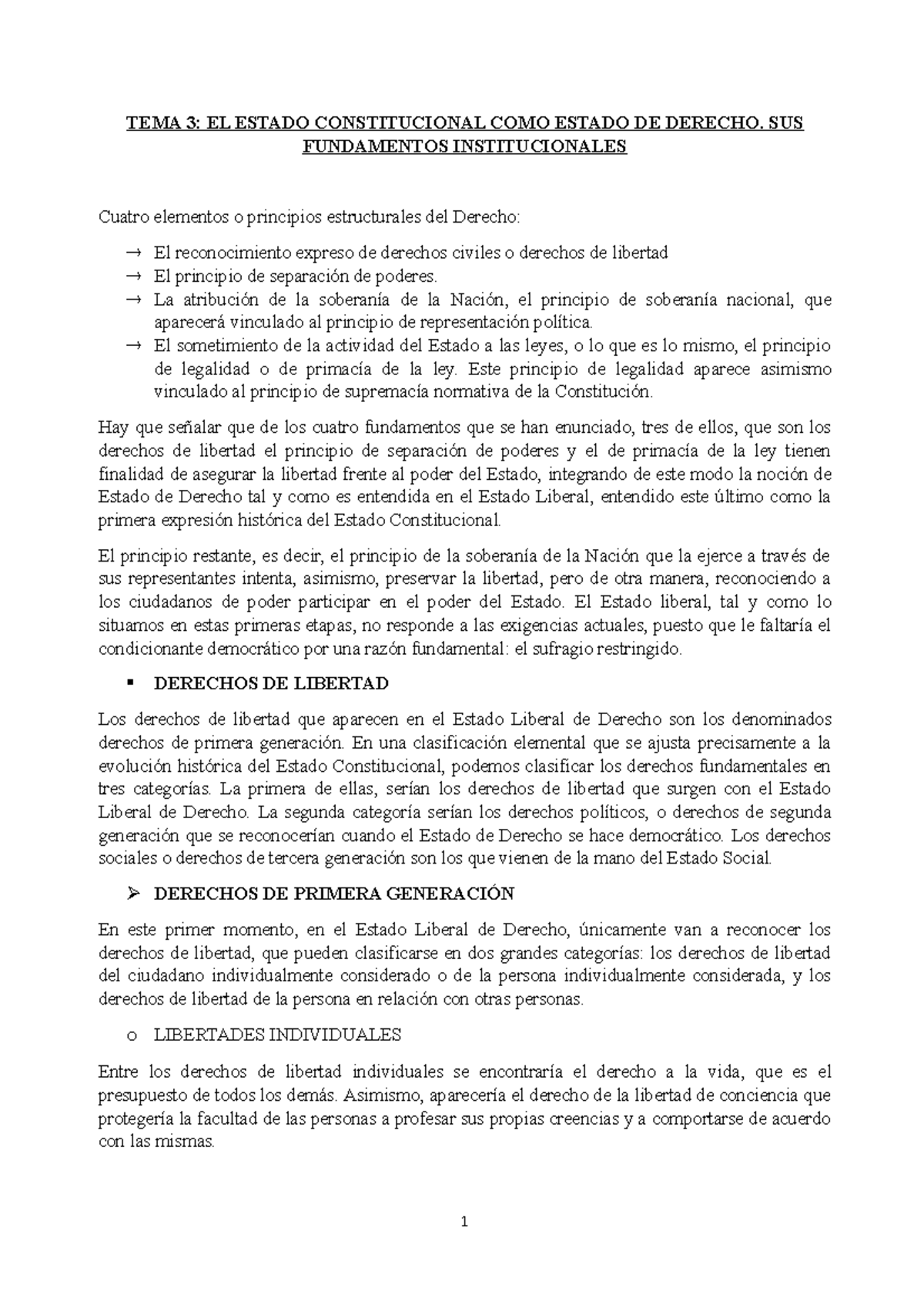 3. El Estado Constitucional como EStado de Derecho. Sus fundamentos ...