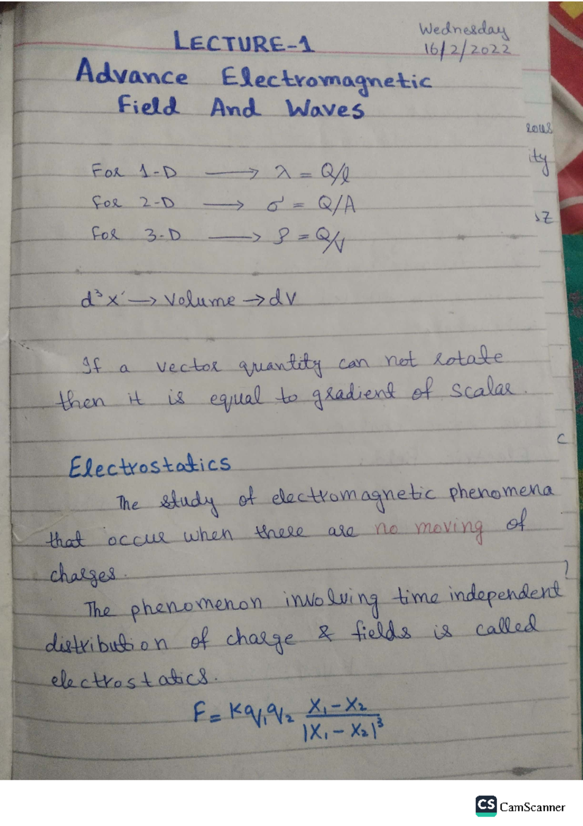 Advance EMT Notes - Detailed explaination. - Applied Physics for ...