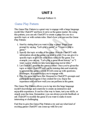 Prompting and Prompt Engineering - ................................. 1 ...