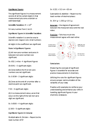 Chem a5 - Significant Figures The significant figures in a measurement ...