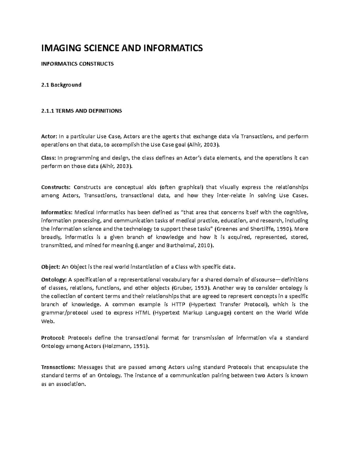 Imaging Science AND Informatics Topic NO - IMAGING SCIENCE AND ...