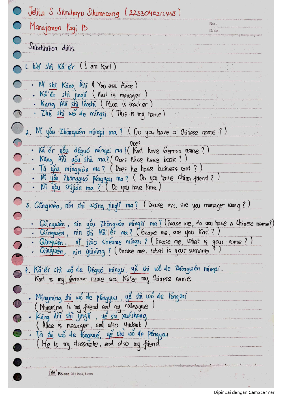 Tugas Mandarin 1 - BAHASA MANDARIN - Studocu