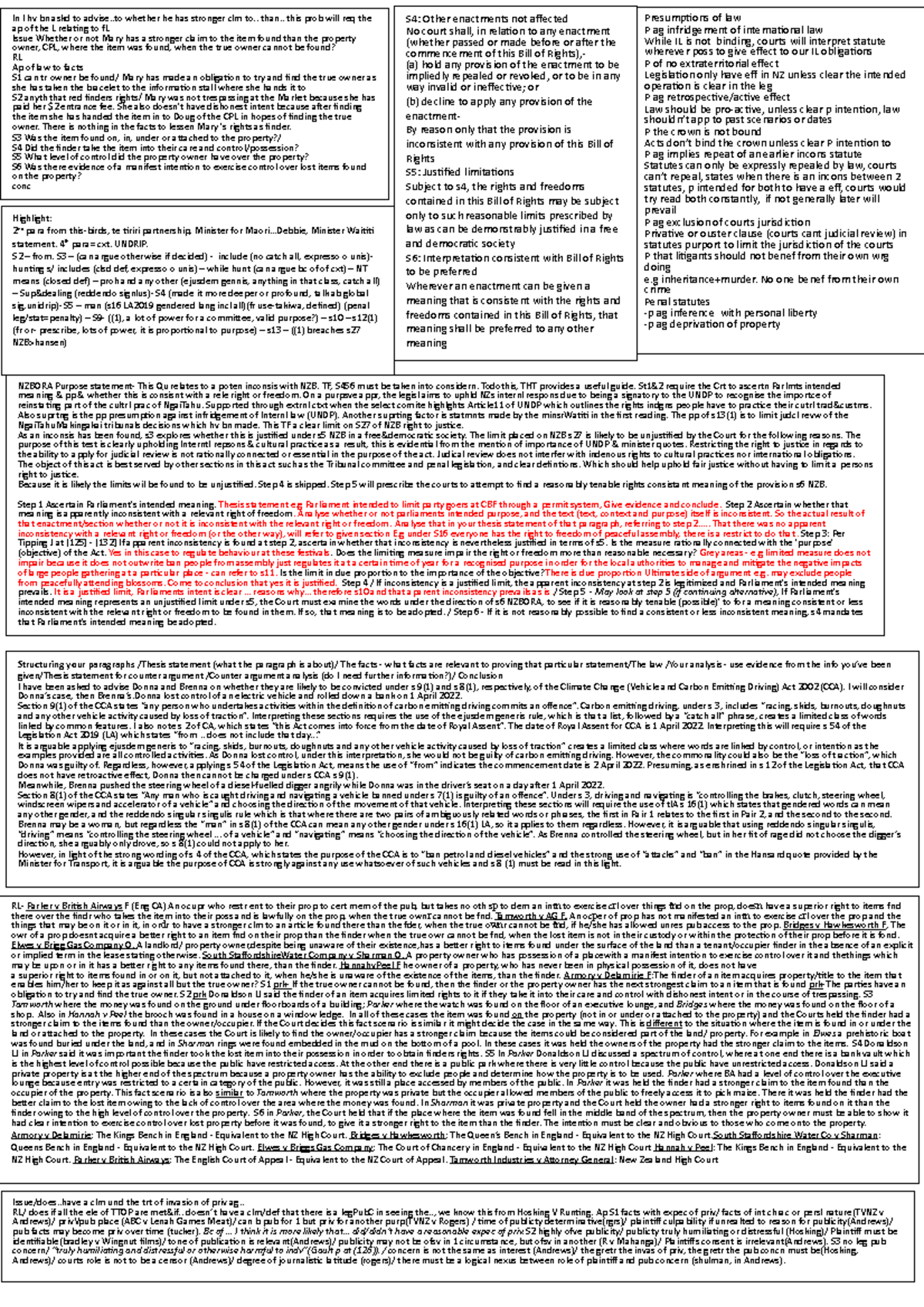 Cheat Sheet EOY - In I hv bn askd to advise. whether he has stronger ...