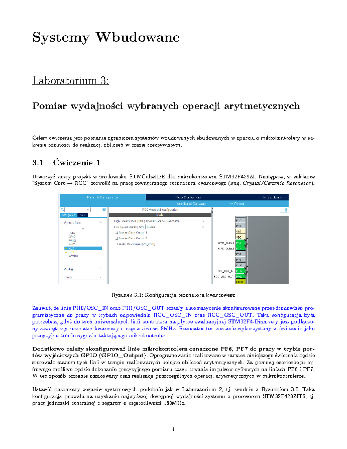 Systemy wbudowane instrukcja lab 3 - Systemy Wbudowane Laboratorium 3 ...
