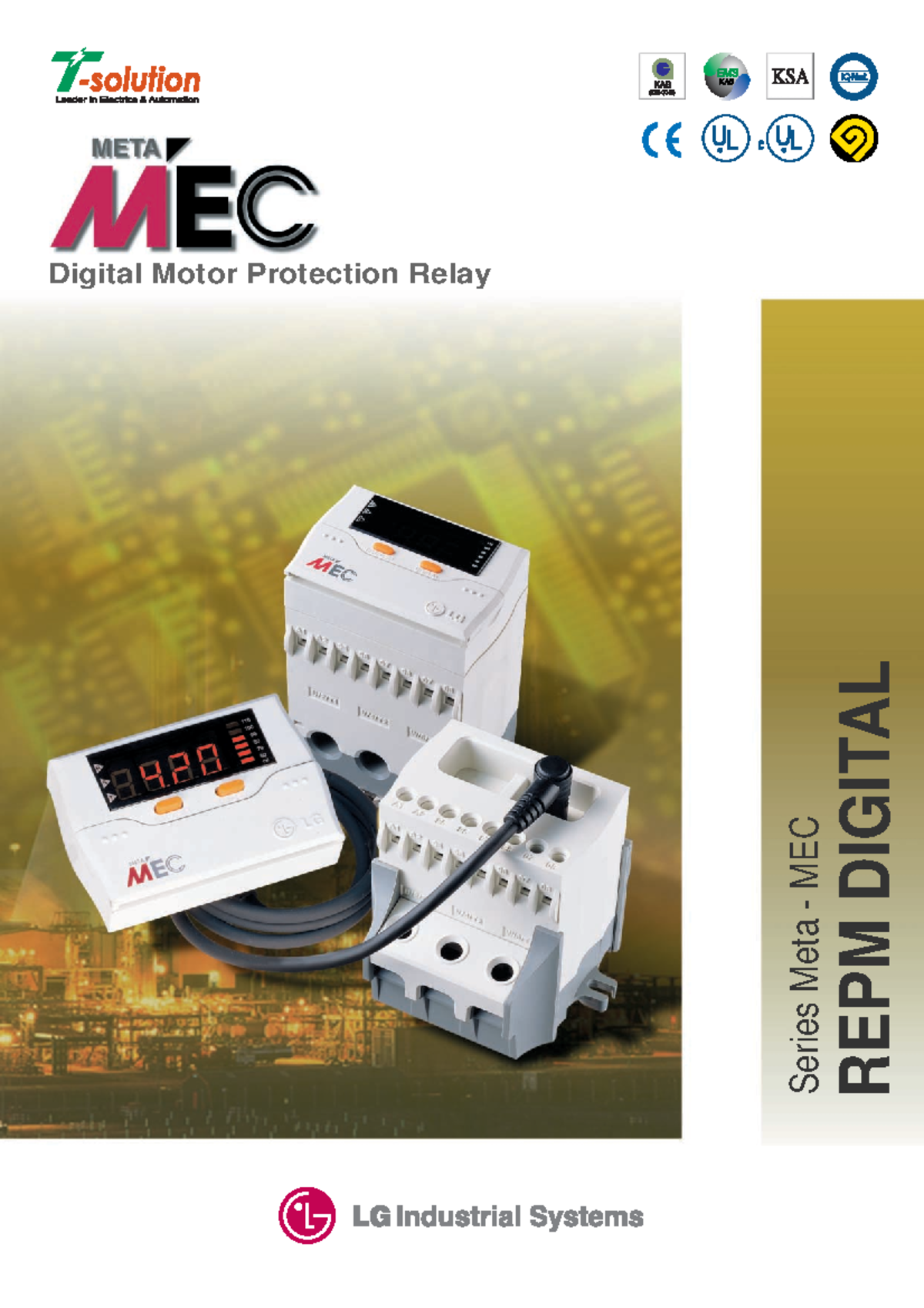 EOCR (LSIS, FOR MCC) - Series Meta - MEC REPM DIGITAL Digital Motor ...