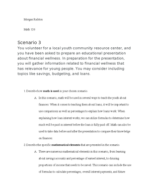 MAT 126 Module 3 - 3-3 Short Paper: Project Proposal MAT 126 ...
