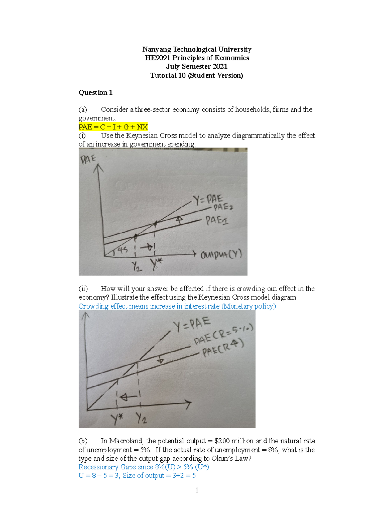 HE9091 Jul 2021 Tutorial 10.Student Version - Nanyang Technological ...