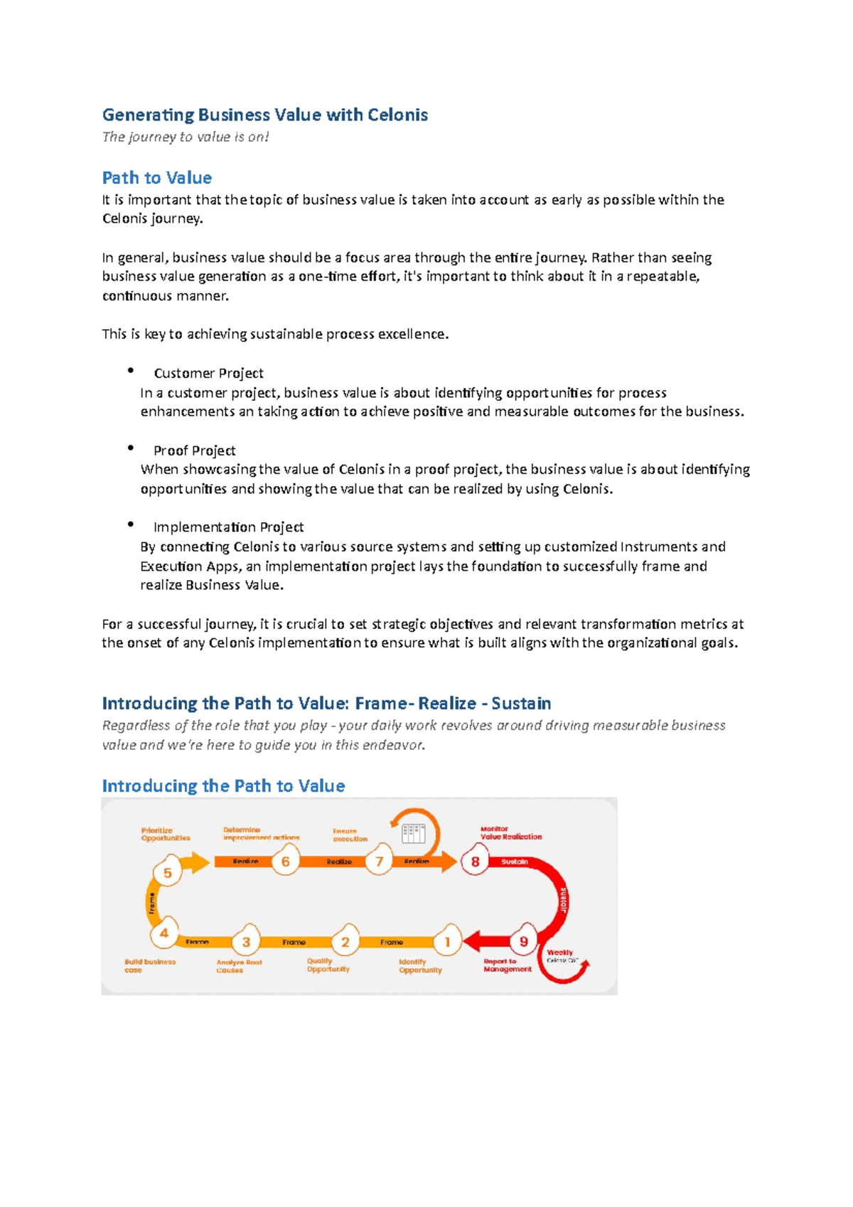 Business Value - Frame Value Part 1 - Generating Business Value with ...