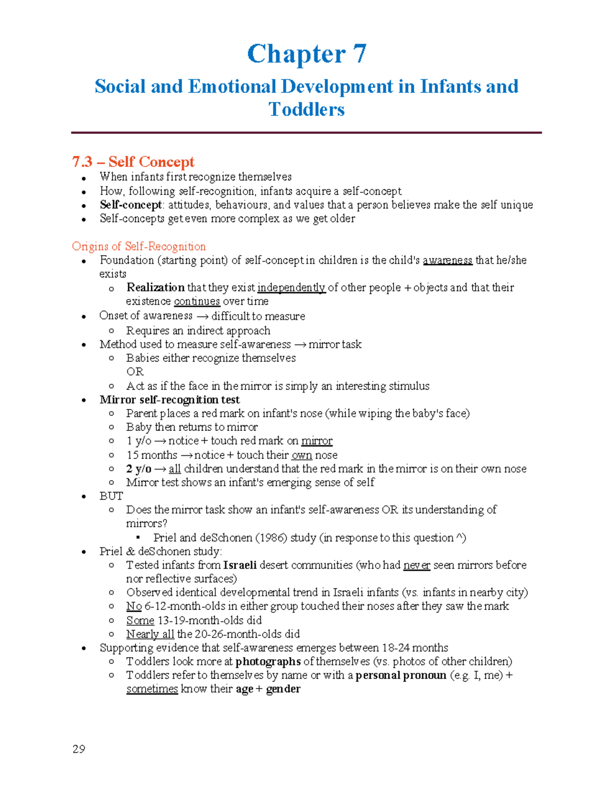 Chapter 7.3 - 7.4 Textbook Notes - Chapter 7 Social and Emotional ...