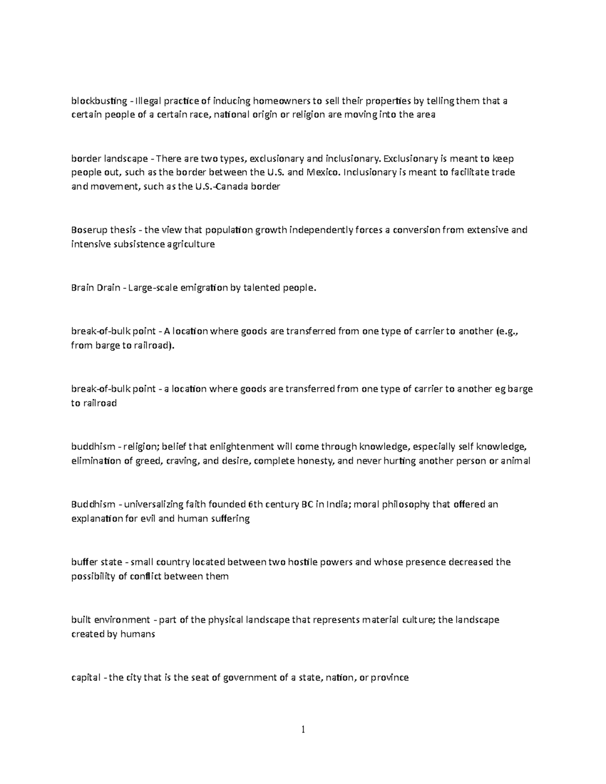 Note 14 - lecture note - blockbusting - Illegal practice of inducing ...