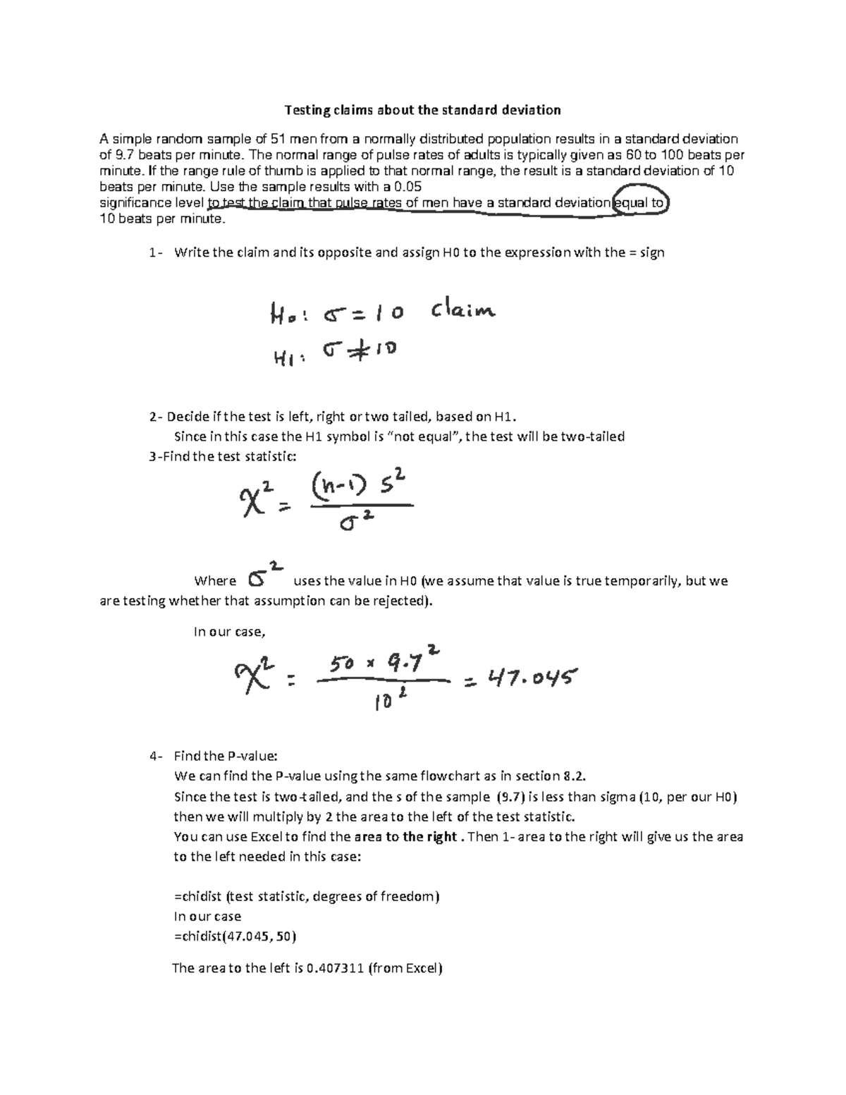 testing-claims-about-the-standard-deviation-the-normal-range-of-pulse
