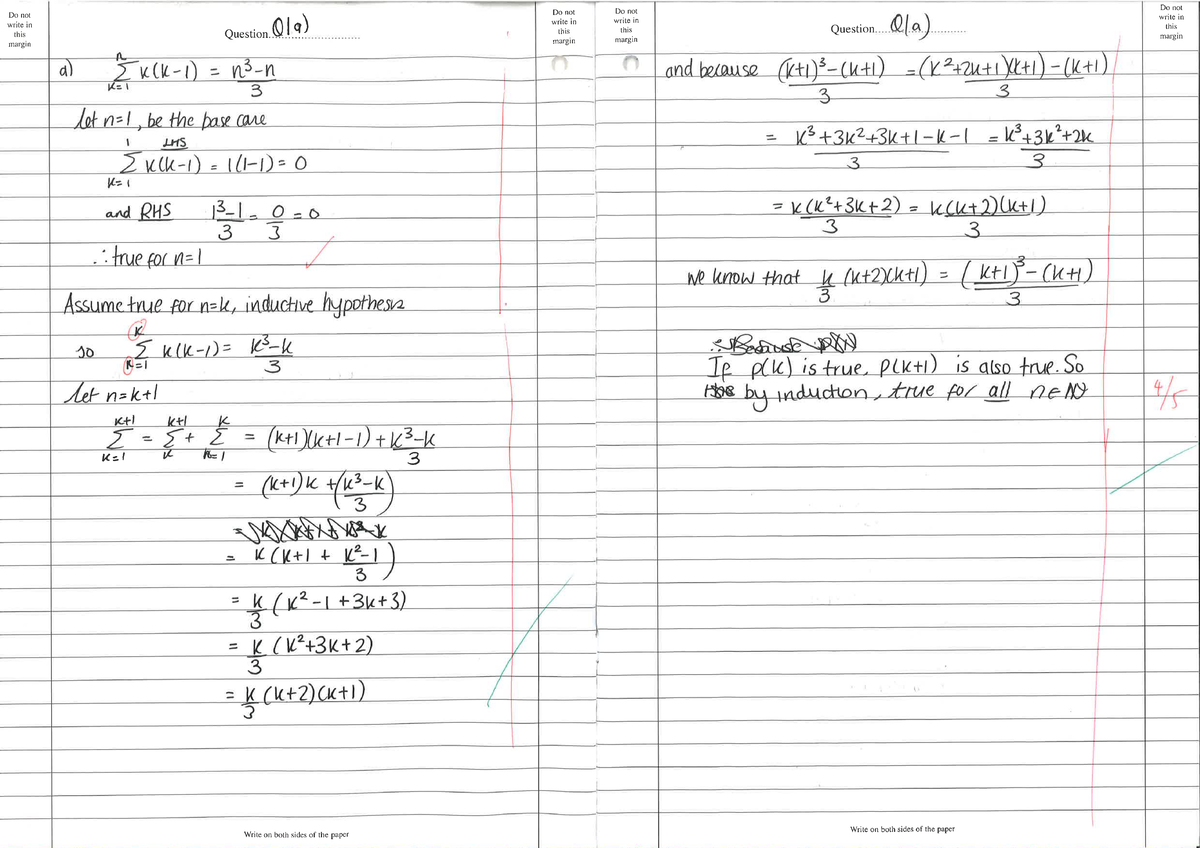 Approved 43 - Marked Paper - MA103 - Studocu