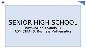 GEN MATH Performance TASK - Performance Standard, Transfer Goal ...