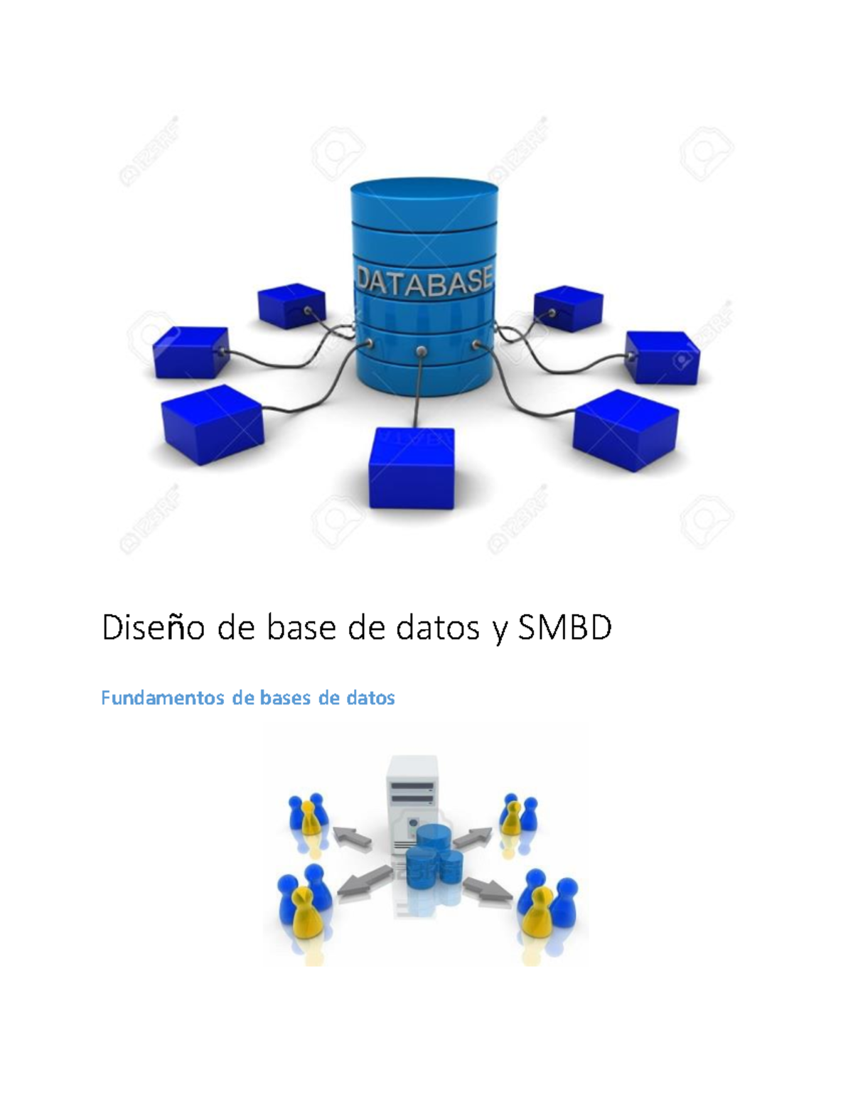 1.- Fundamentos de BD y SGBD - DiseÒo de base de datos y SMBD Fundamentos de bases de datos ...