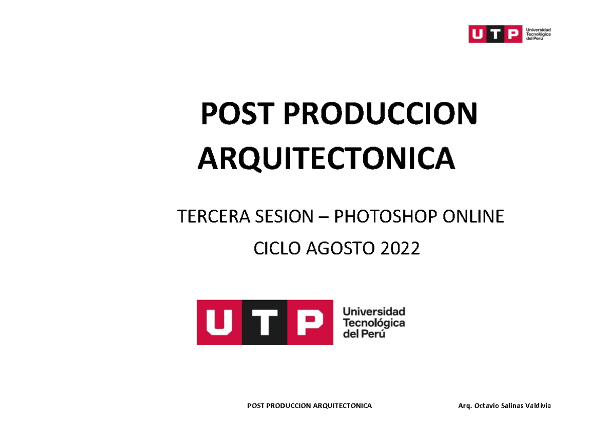 Tercera Sesion POST - aaa ...