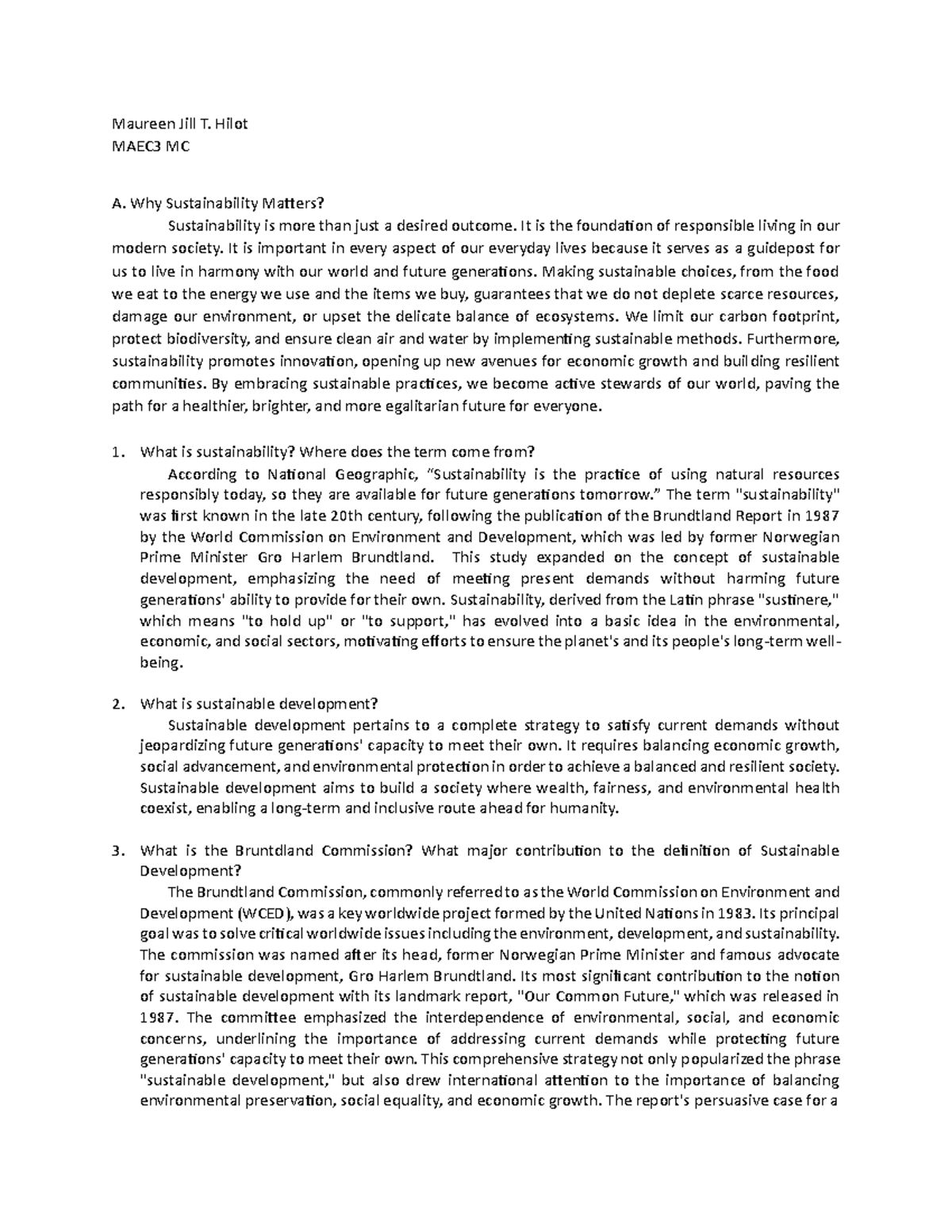 MAEC3 Hilot MC - in partial requirement for BSMA - Maureen Jill T ...