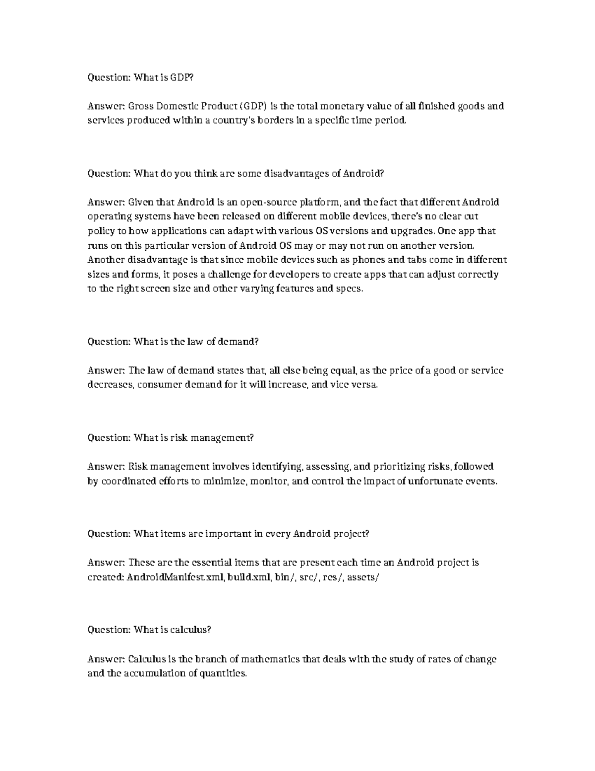 Adoral glued suretyship - Question: What is GDP? Answer: Gross Domestic ...