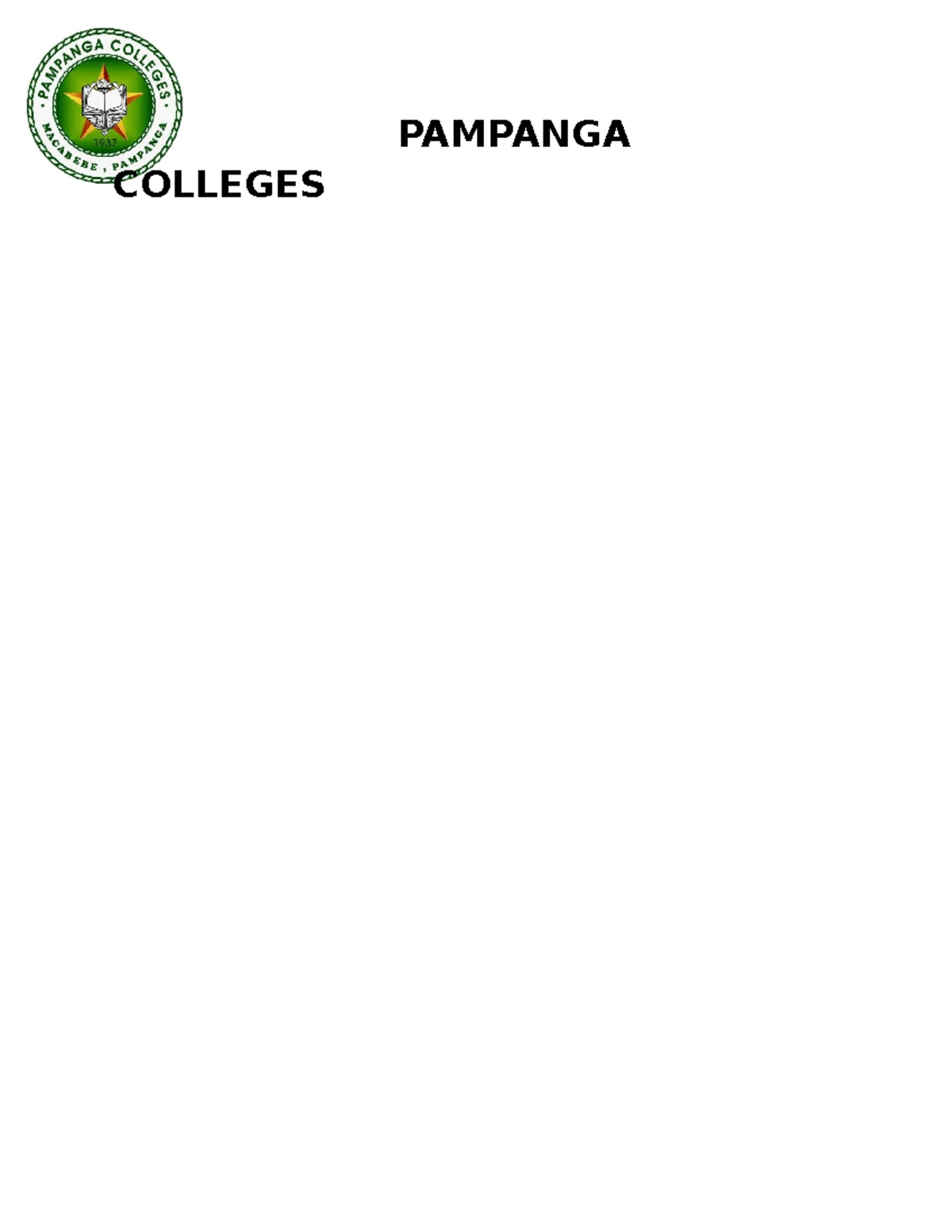 Document - Beed Generalist - PAMPANGA COLLEGES - Studocu