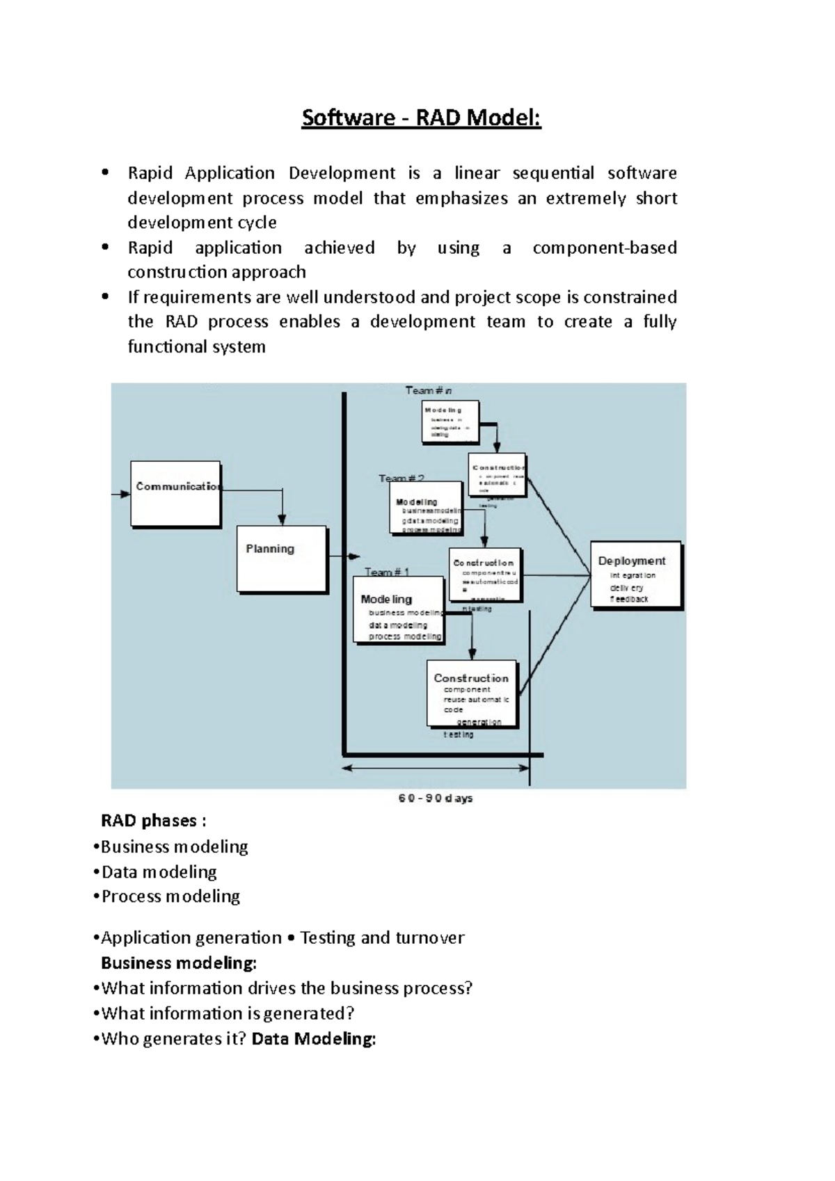 Software - RAD Model - Software - RAD Model: Rapid Application ...