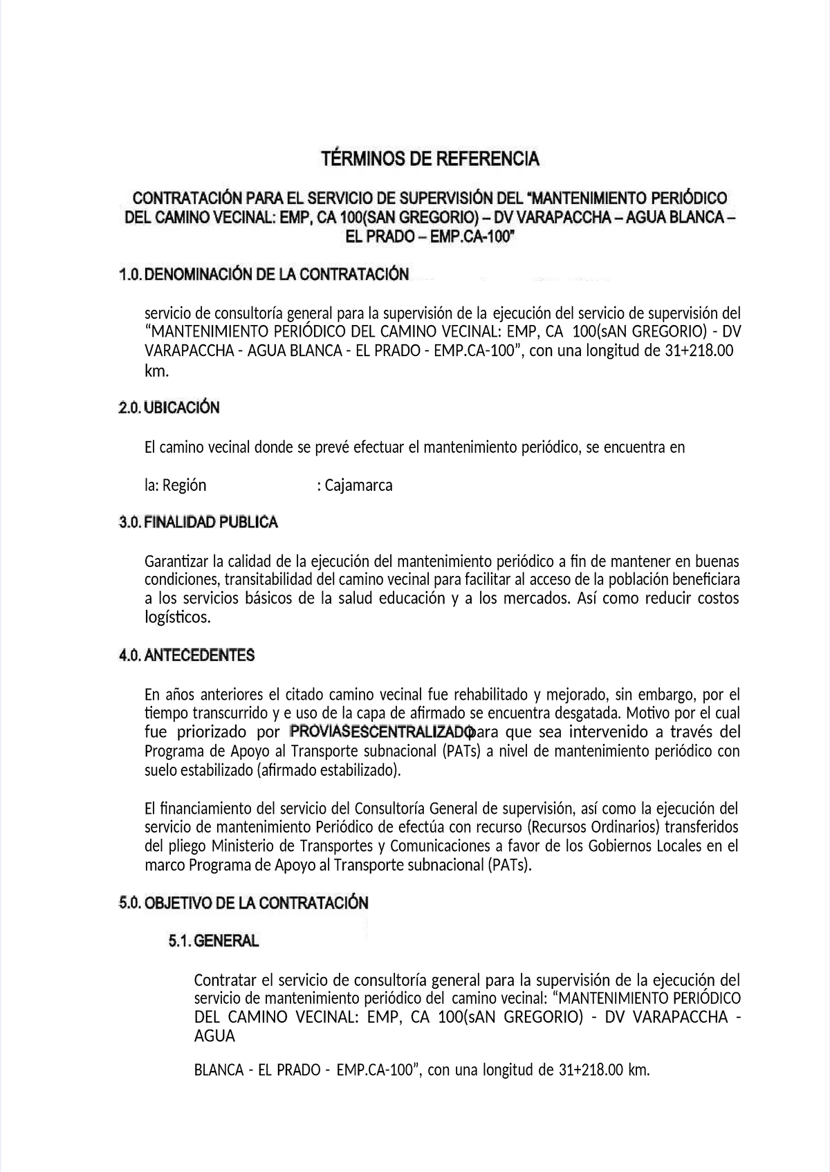 Pdf-tdr-supervision - servicio de consultoría general para la supervisión de la ejecución del ...