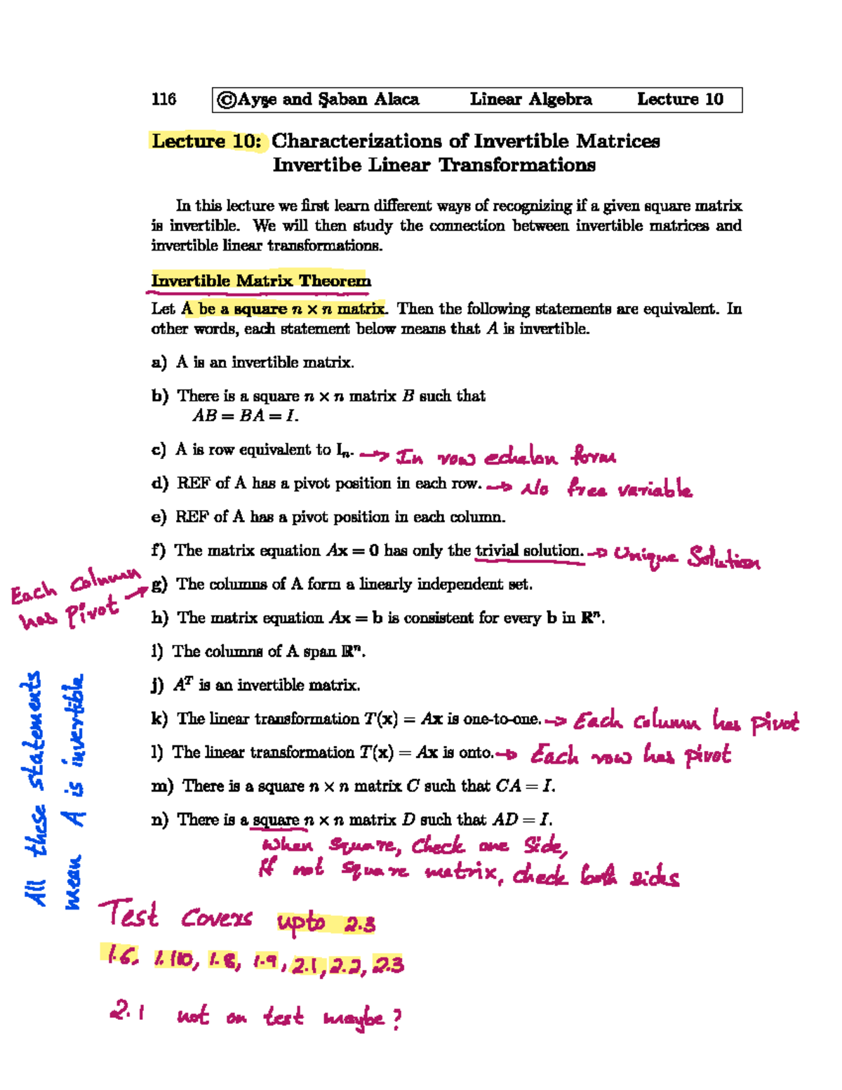 MATH 1104 Lecture 10 - Math 1104 - Studocu