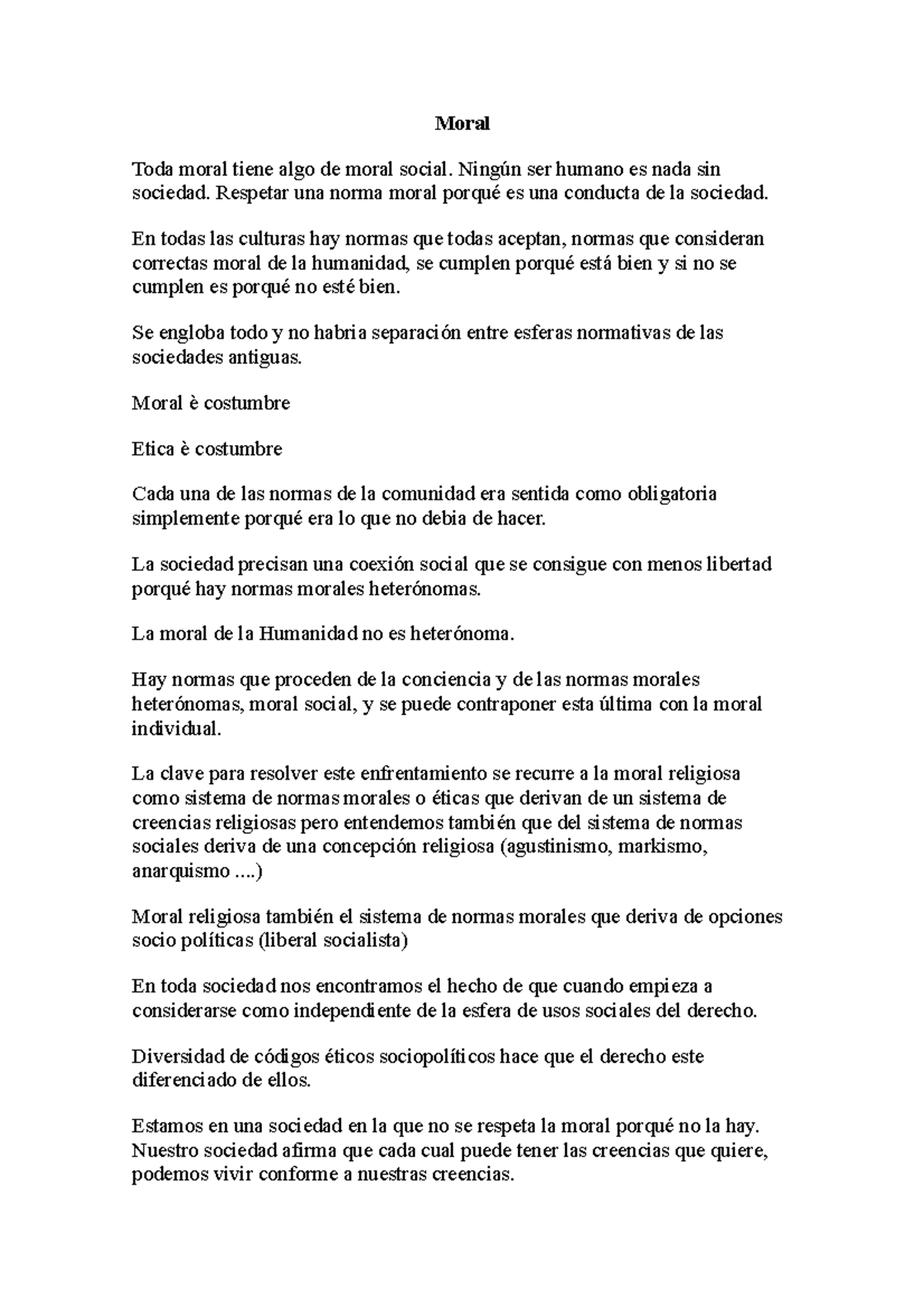 8 La Moral - Copia del material de clases de la catedra de filosofía ...