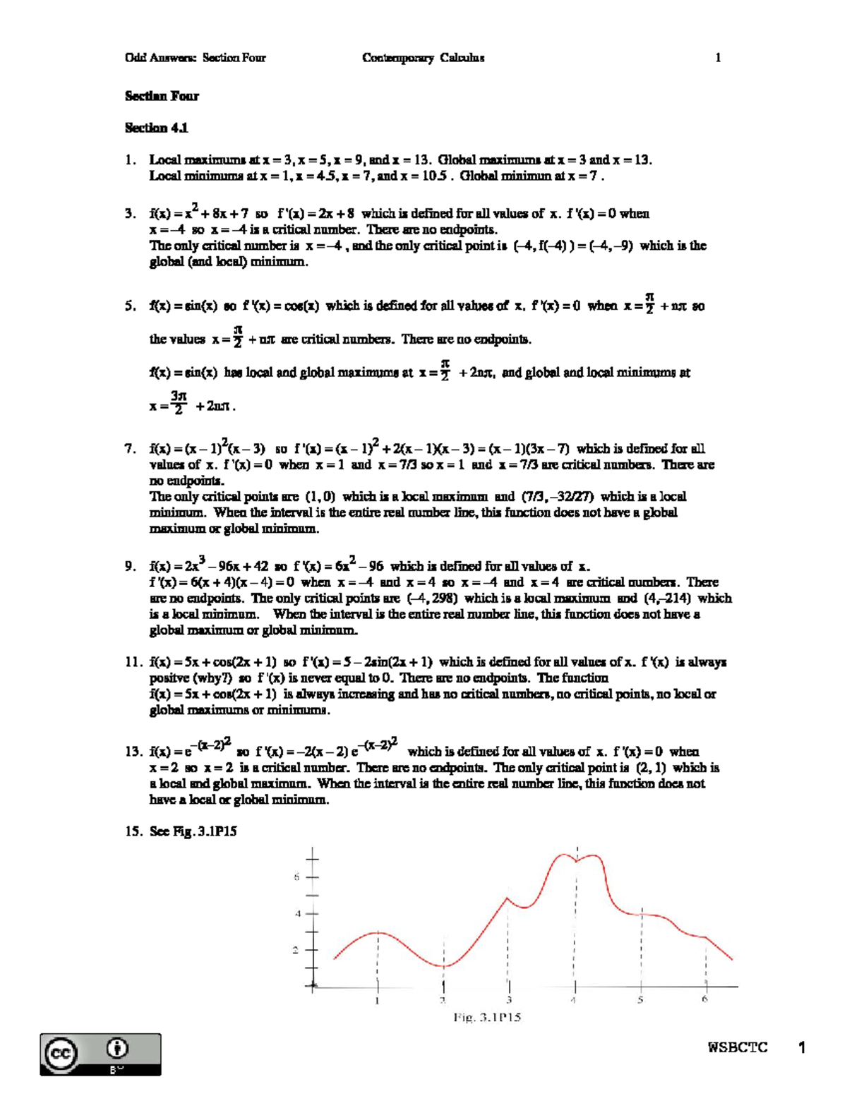 Contemporary Calculus section four 4-8Odd Problem Answers - Odd Answers ...