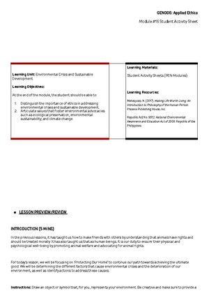 Ethics 5 - mods - are no guidelines as to which duty to prioritize ...