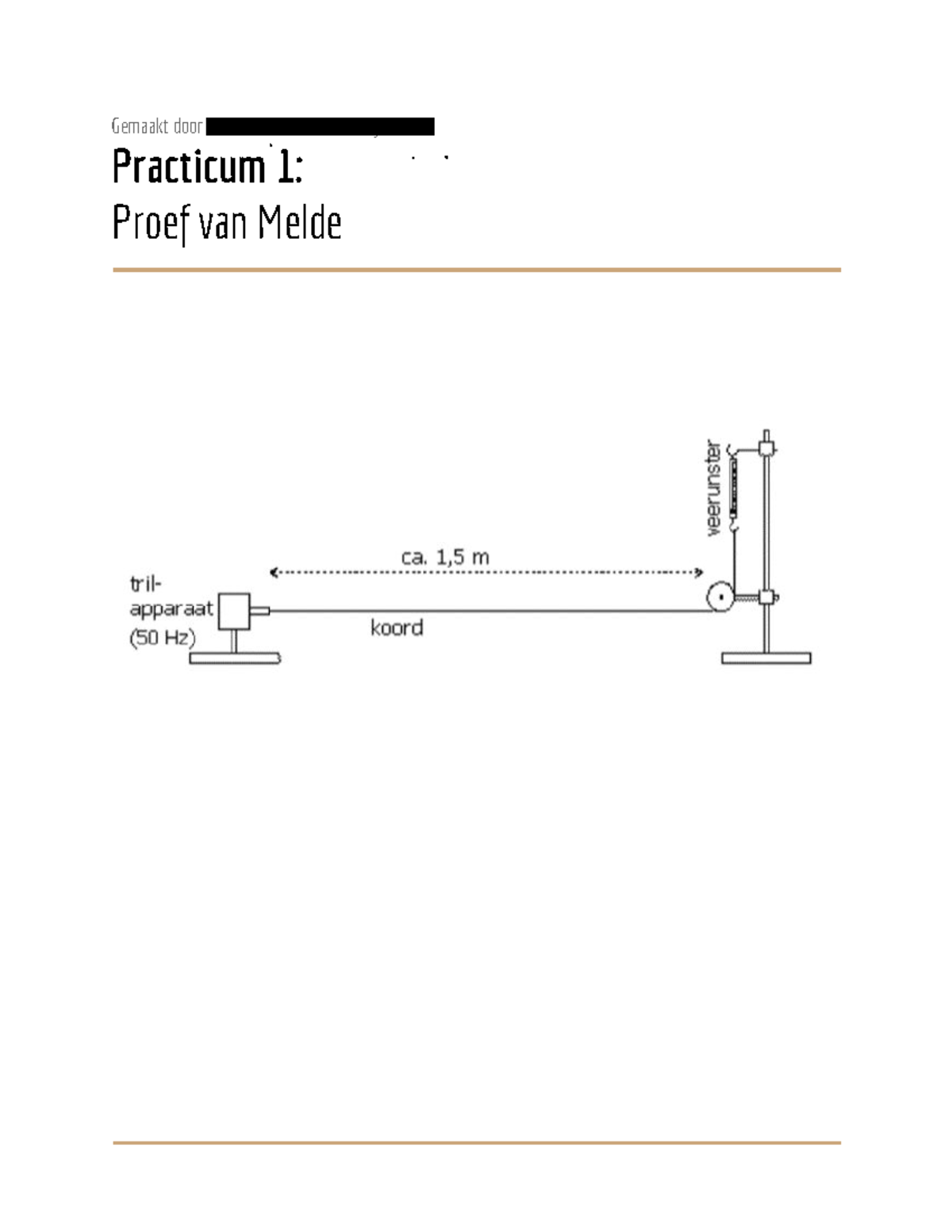 PO Natuurkundeeeee - natuurkunde po proef van melde en elektromotor ...