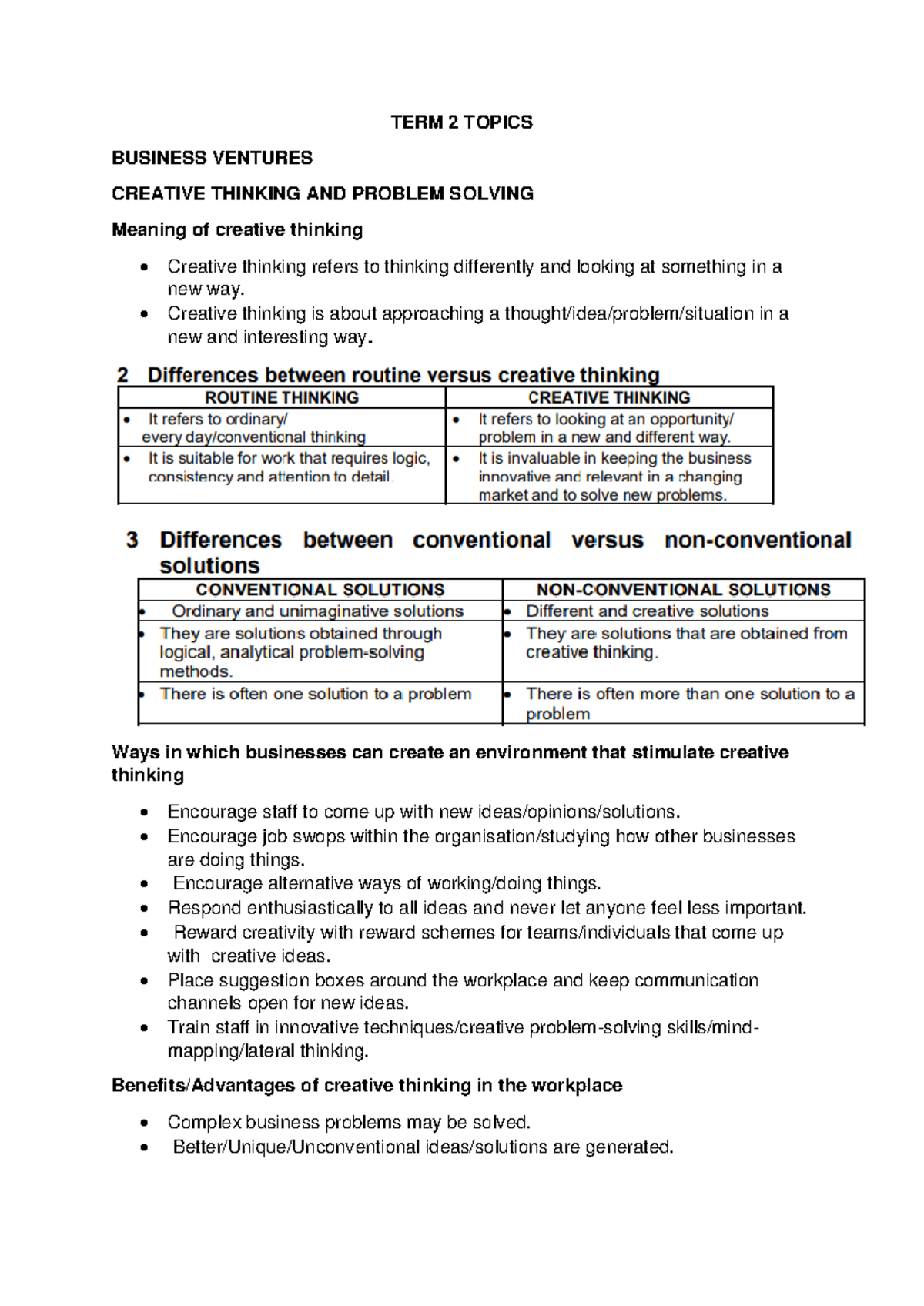 Business Success Blueprint - A Guide TO Creative Thinking, Problem ...